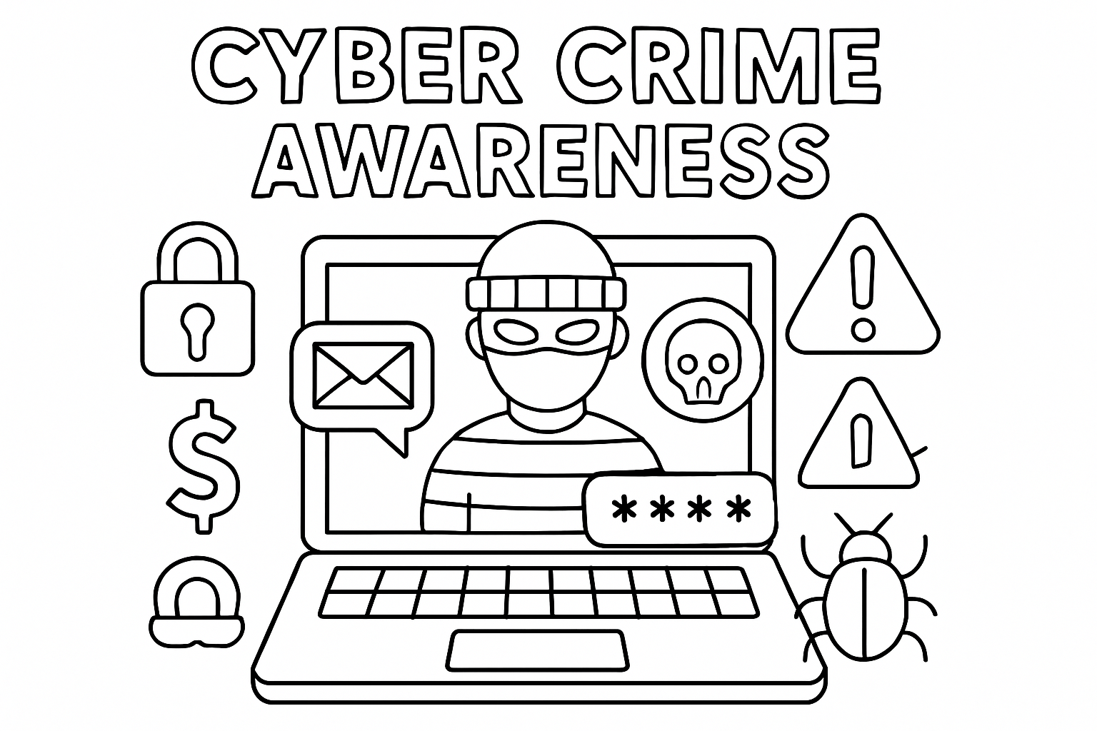 Cybersecurity Awareness Coloring Pages - Cool Coloring Pages