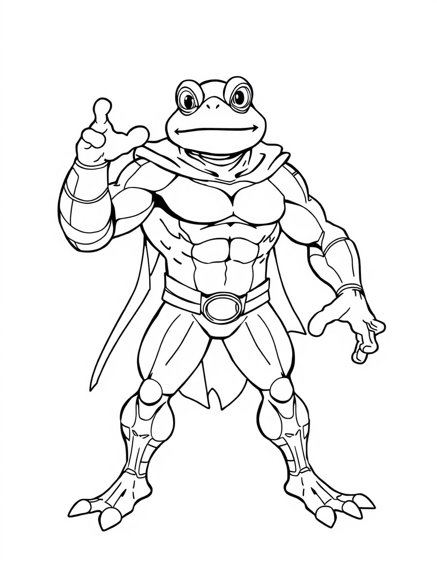 Frog Superheroes Coloring Pages - Cool Coloring Pages