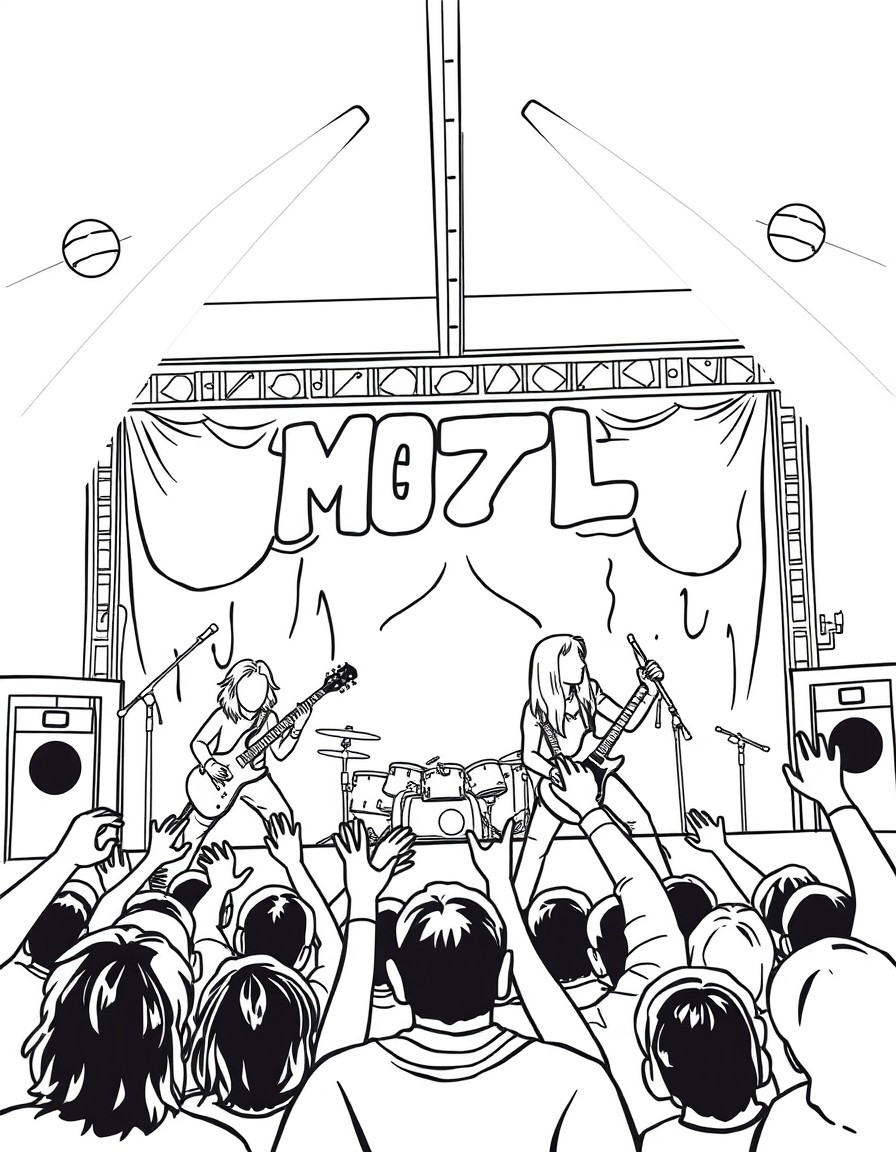 Rock Band Adventures Coloring Pages - Cool Coloring Pages