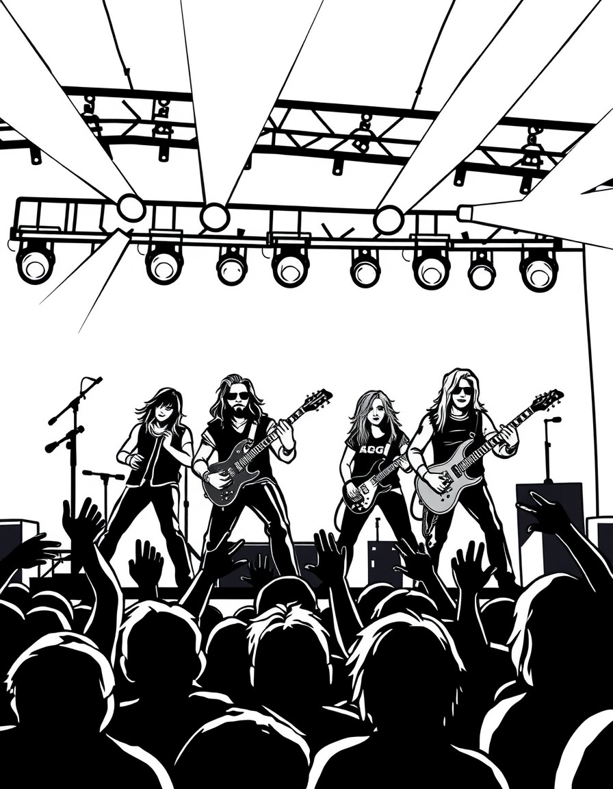 Rock Band Adventures Coloring Pages - Cool Coloring Pages
