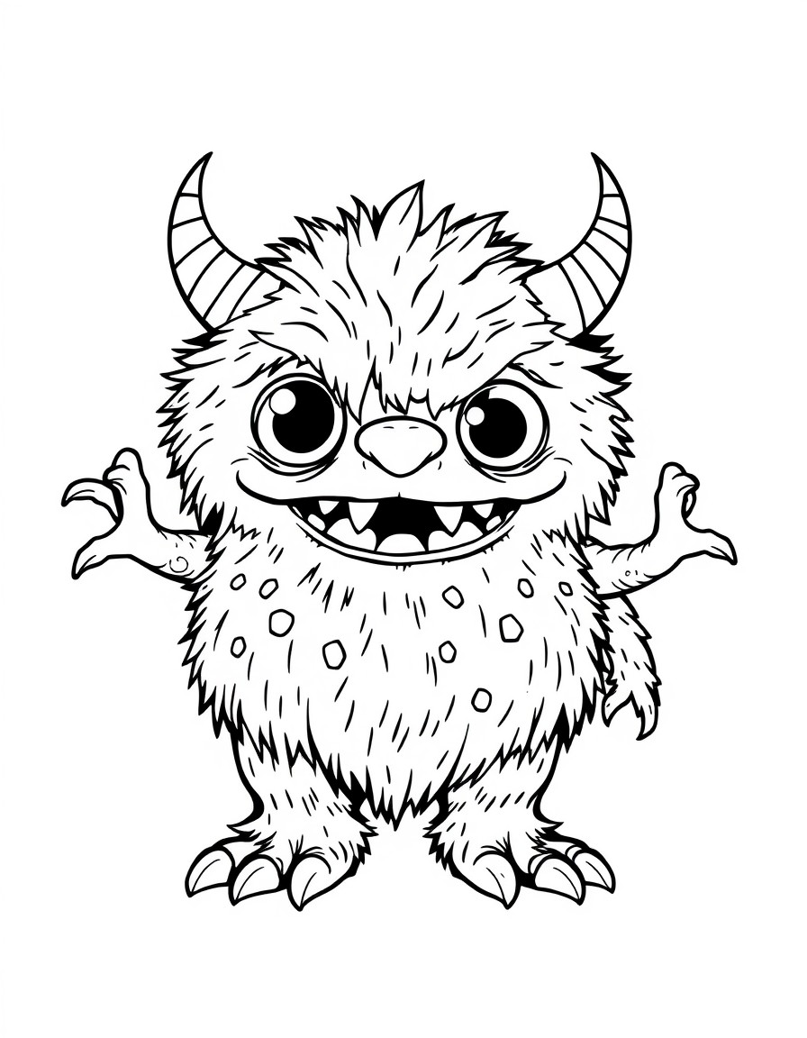 Cute Monsters Coloring Pages - Cool Coloring Pages