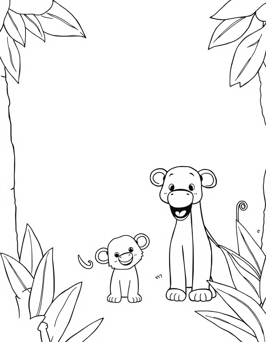 Jungle Animals Coloring Pages - Cool Coloring Pages