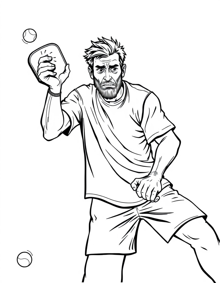 Pickleball Fun Coloring Pages - Cool Coloring Pages