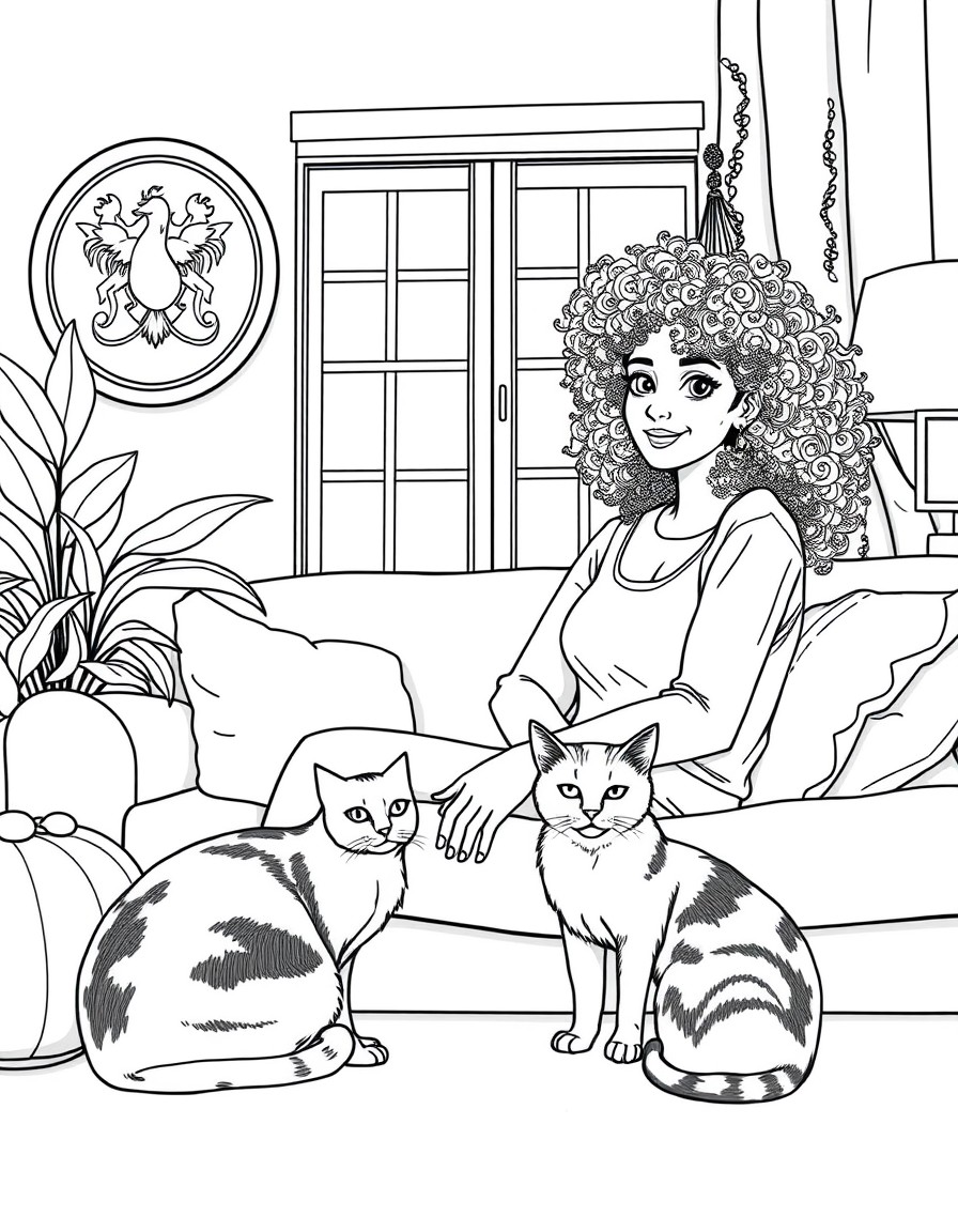 Cozy Rooms Coloring Pages - Cool Coloring Pages