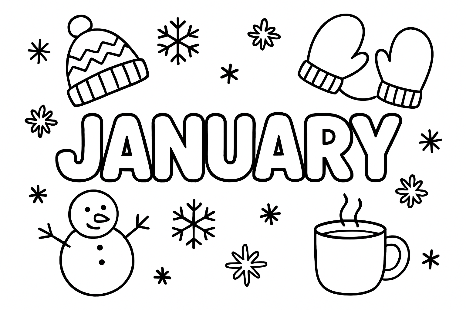 Monthly Celebrations Coloring Pages - Cool Coloring Pages