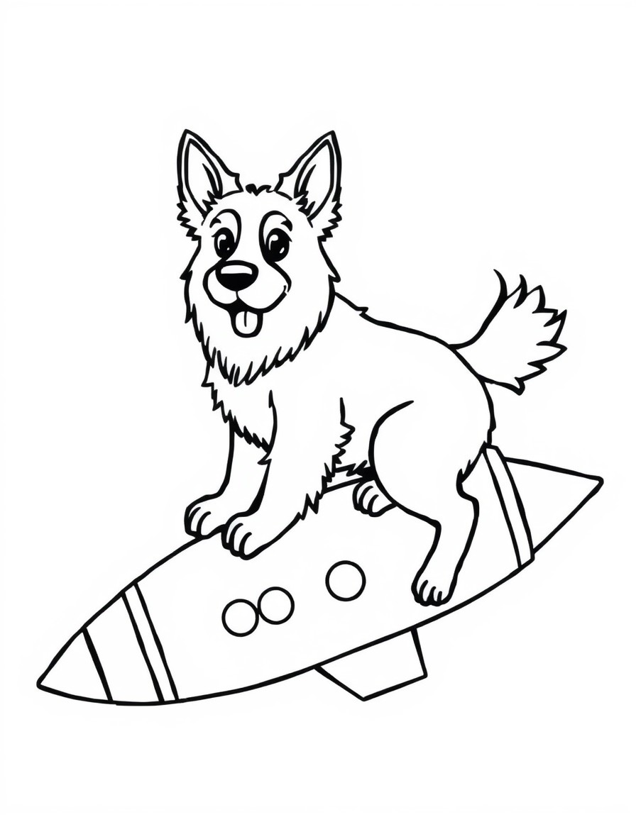 Space Dogs Coloring Pages - Cool Coloring Pages