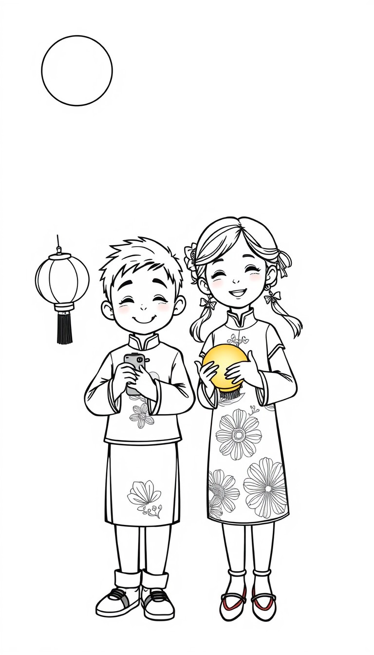 Mid-Autumn Festival Coloring Pages - Cool Coloring Pages