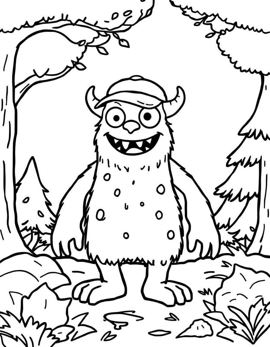 Whimsical Monsters Coloring Pages - Cool Coloring Pages