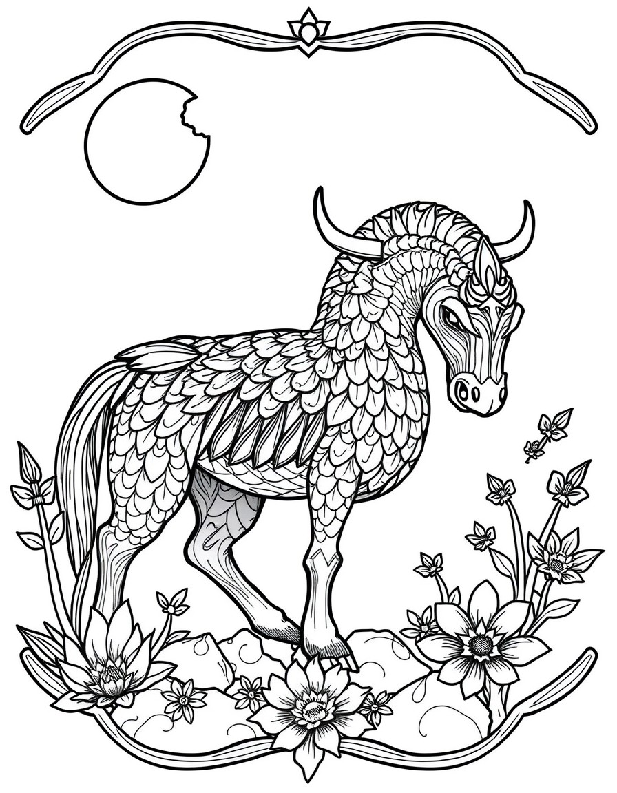 Fantasy Animals Coloring Pages - Cool Coloring Pages