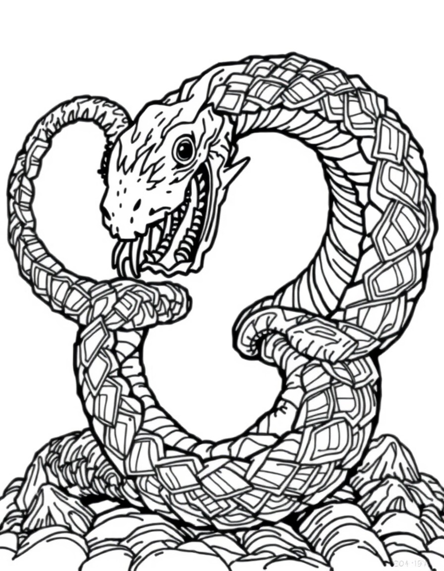 Ouroboros Coloring Pages - Cool Coloring Pages