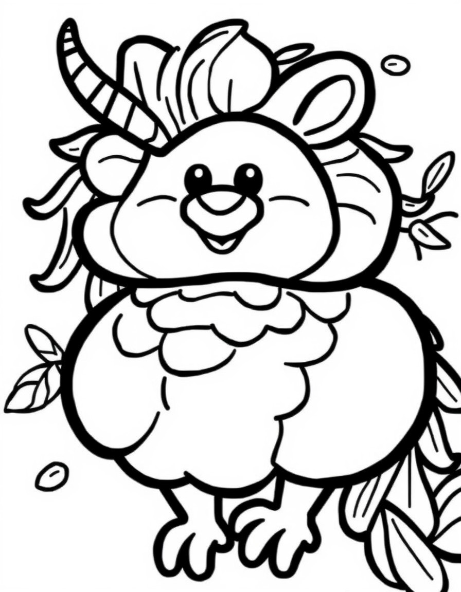 Cute Fantasy Creatures Coloring Pages - Cool Coloring Pages