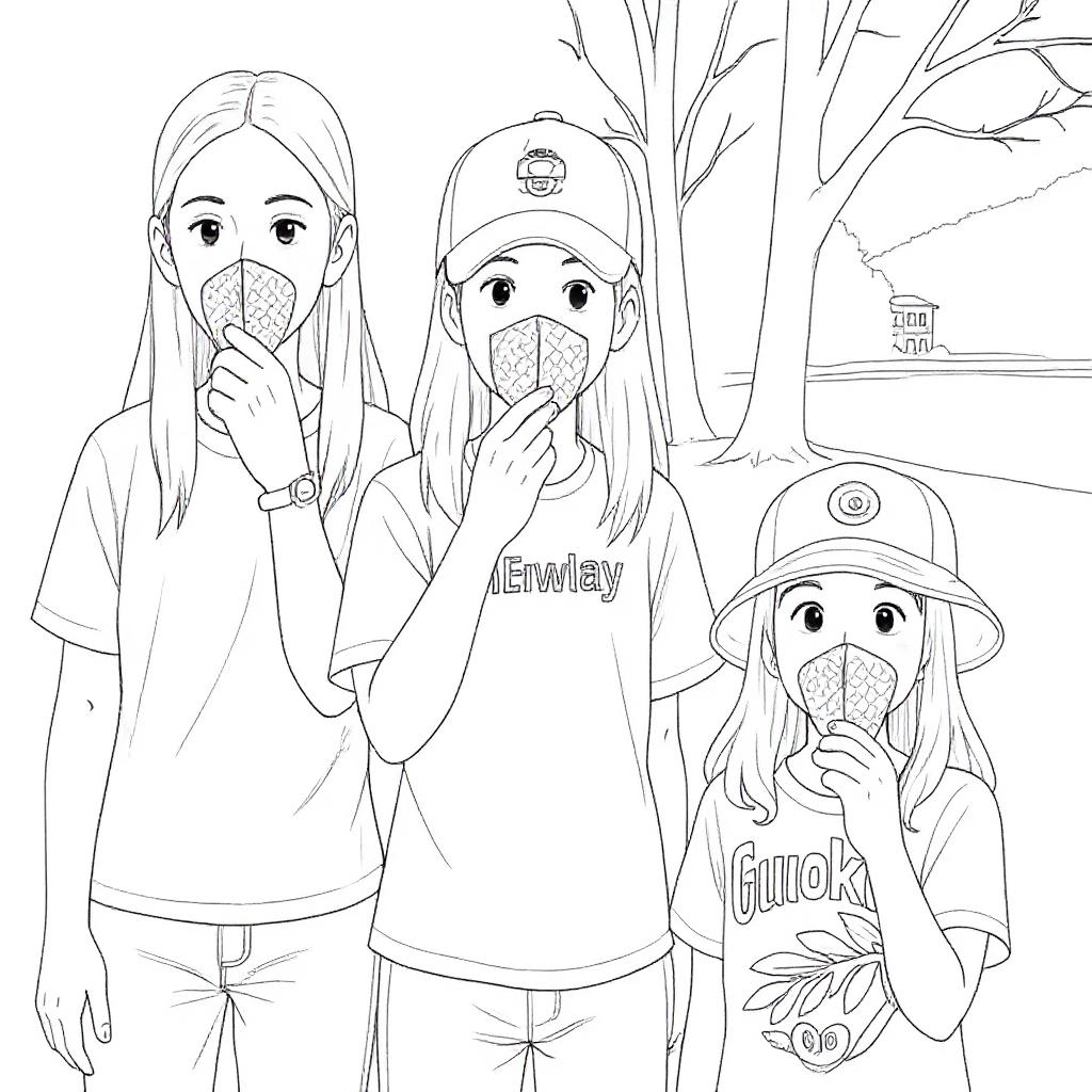Kids in Nature Coloring Pages - Cool Coloring Pages