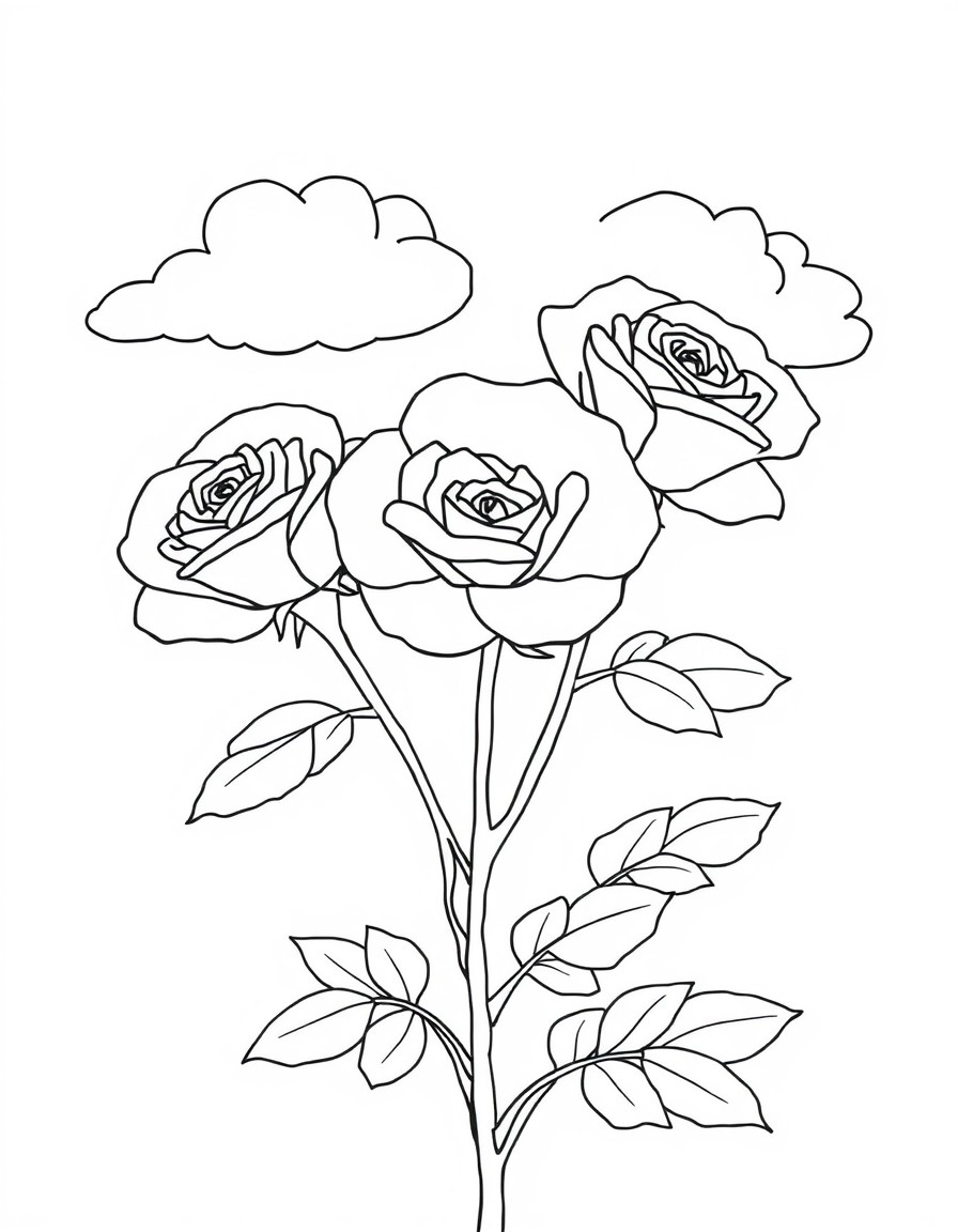 Rose Gardens Coloring Pages - Cool Coloring Pages