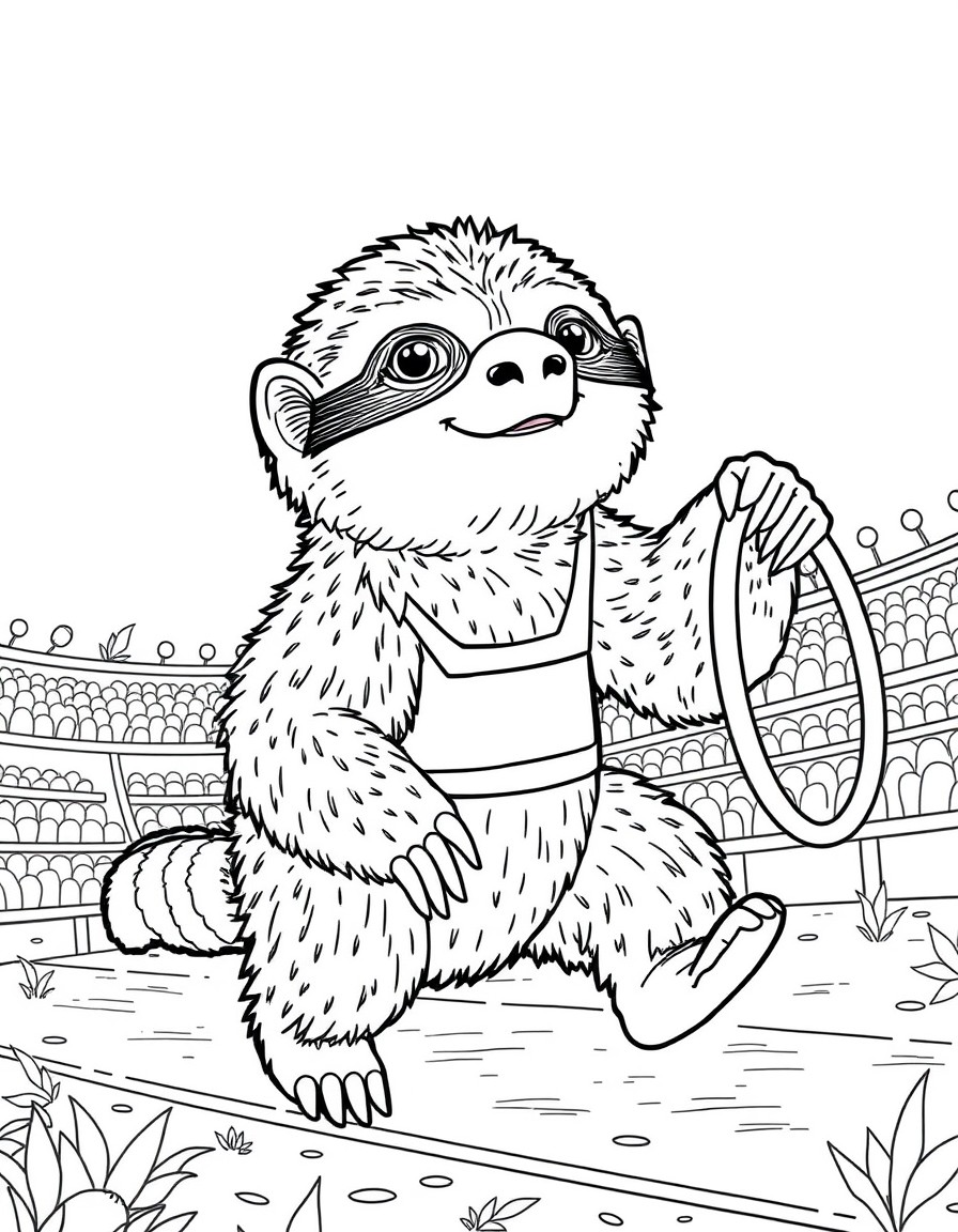 Sloth Sports Coloring Pages - Cool Coloring Pages
