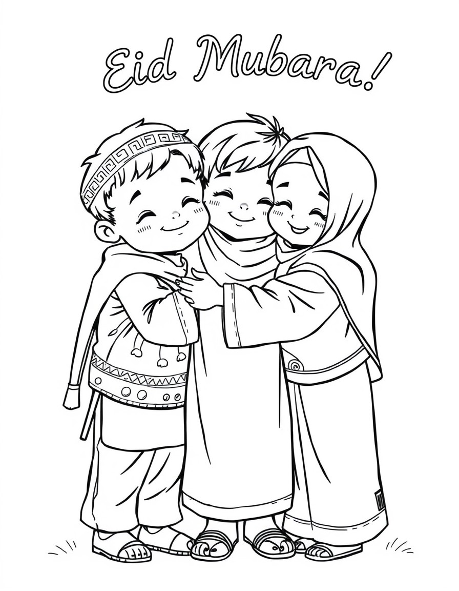 Eid Celebrations Coloring Pages - Cool Coloring Pages