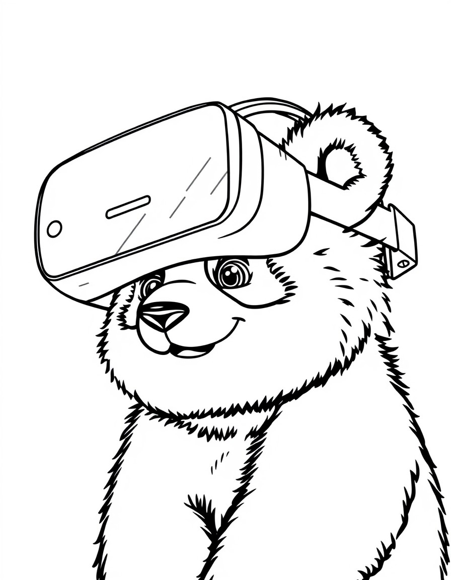 Techy Pandas Coloring Pages - Cool Coloring Pages