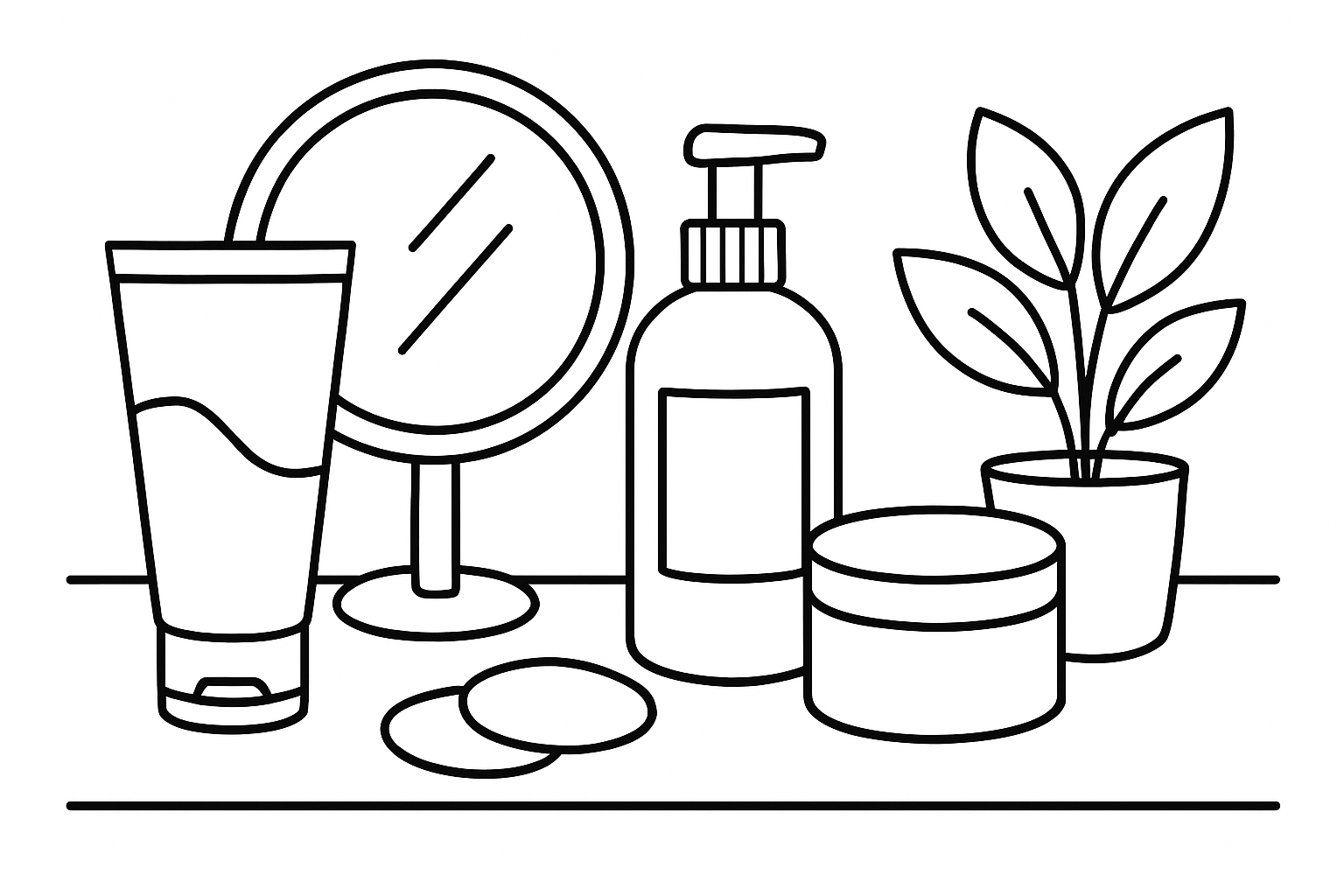 Skincare Products Coloring Pages - Cool Coloring Pages