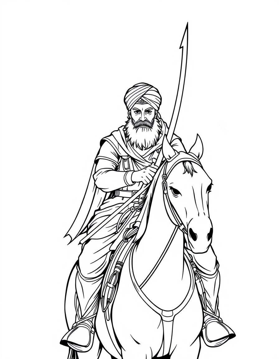 Sikh Warriors Coloring Pages - Cool Coloring Pages