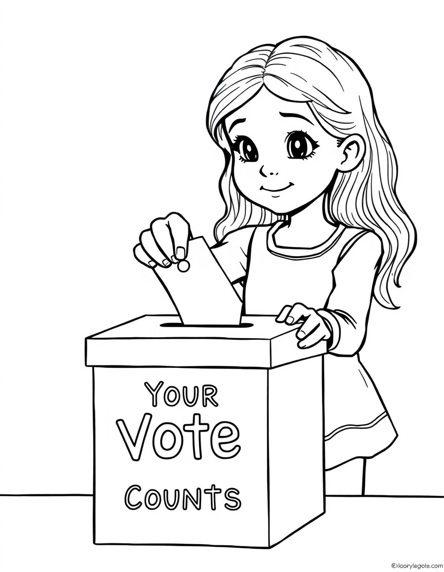 Voting Awareness Coloring Pages - Cool Coloring Pages