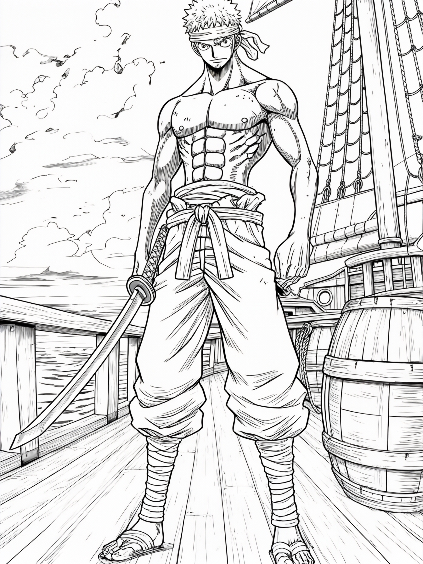 Roronoa Zoro Coloring Pages - Cool Coloring Pages