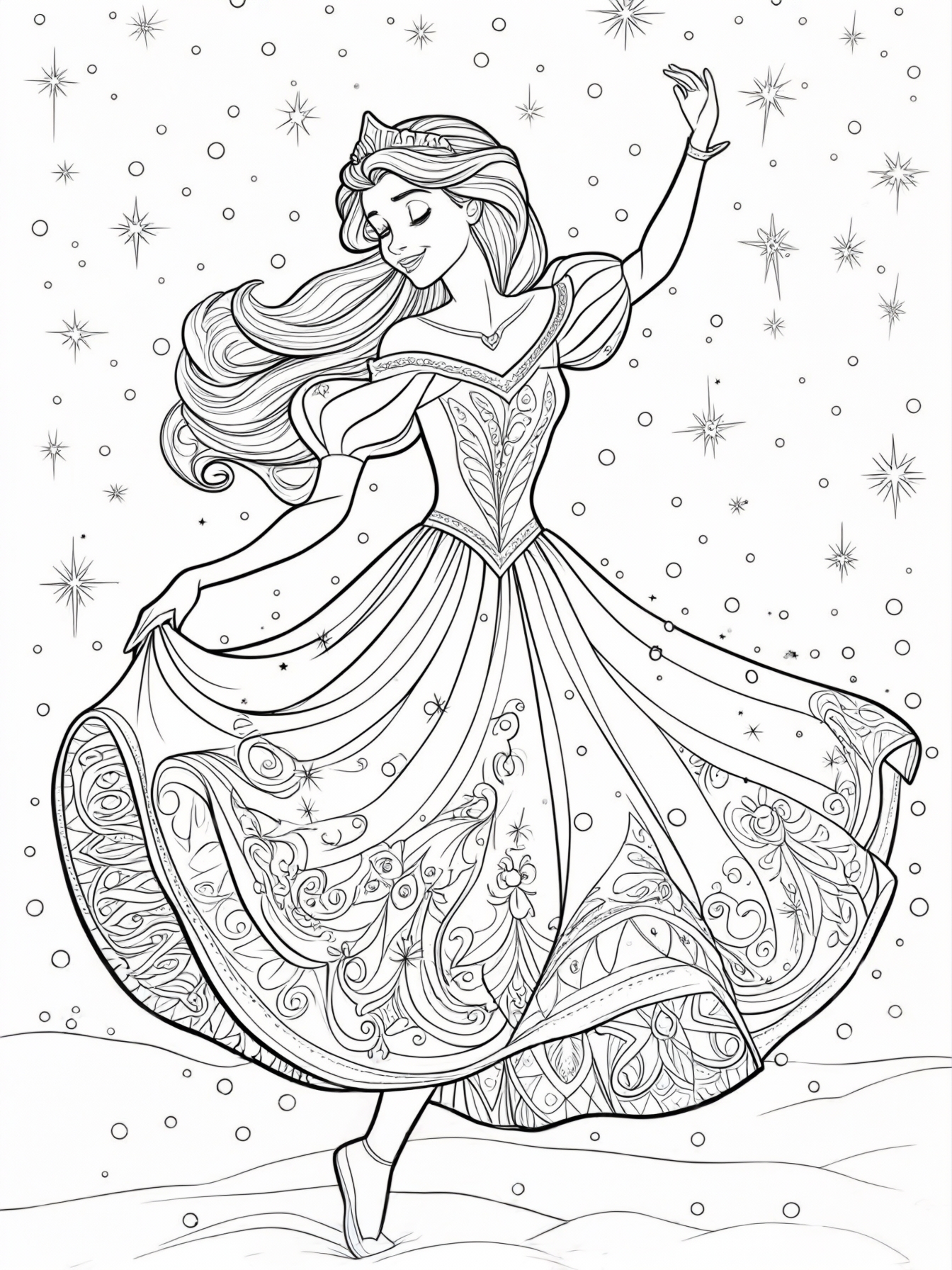 Frozen Princess Coloring Pages - Cool Coloring Pages