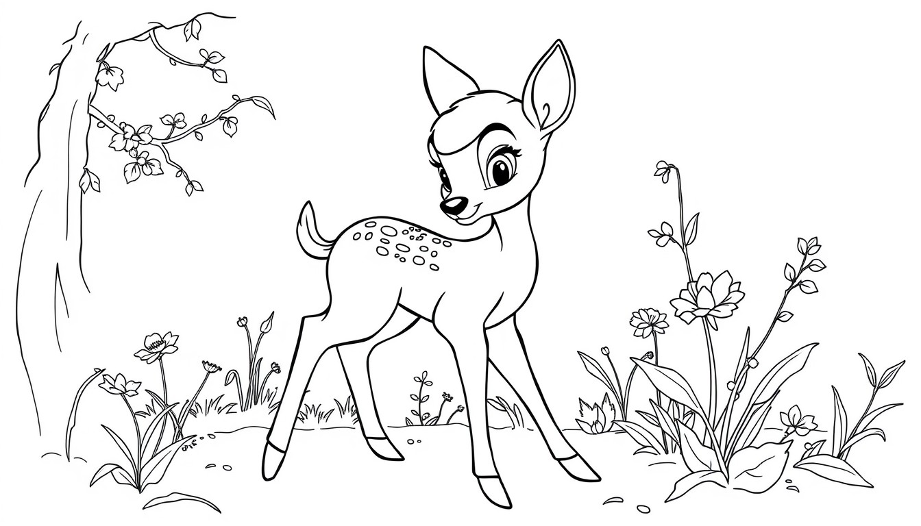 Bambi Coloring Pages - Cool Coloring Pages