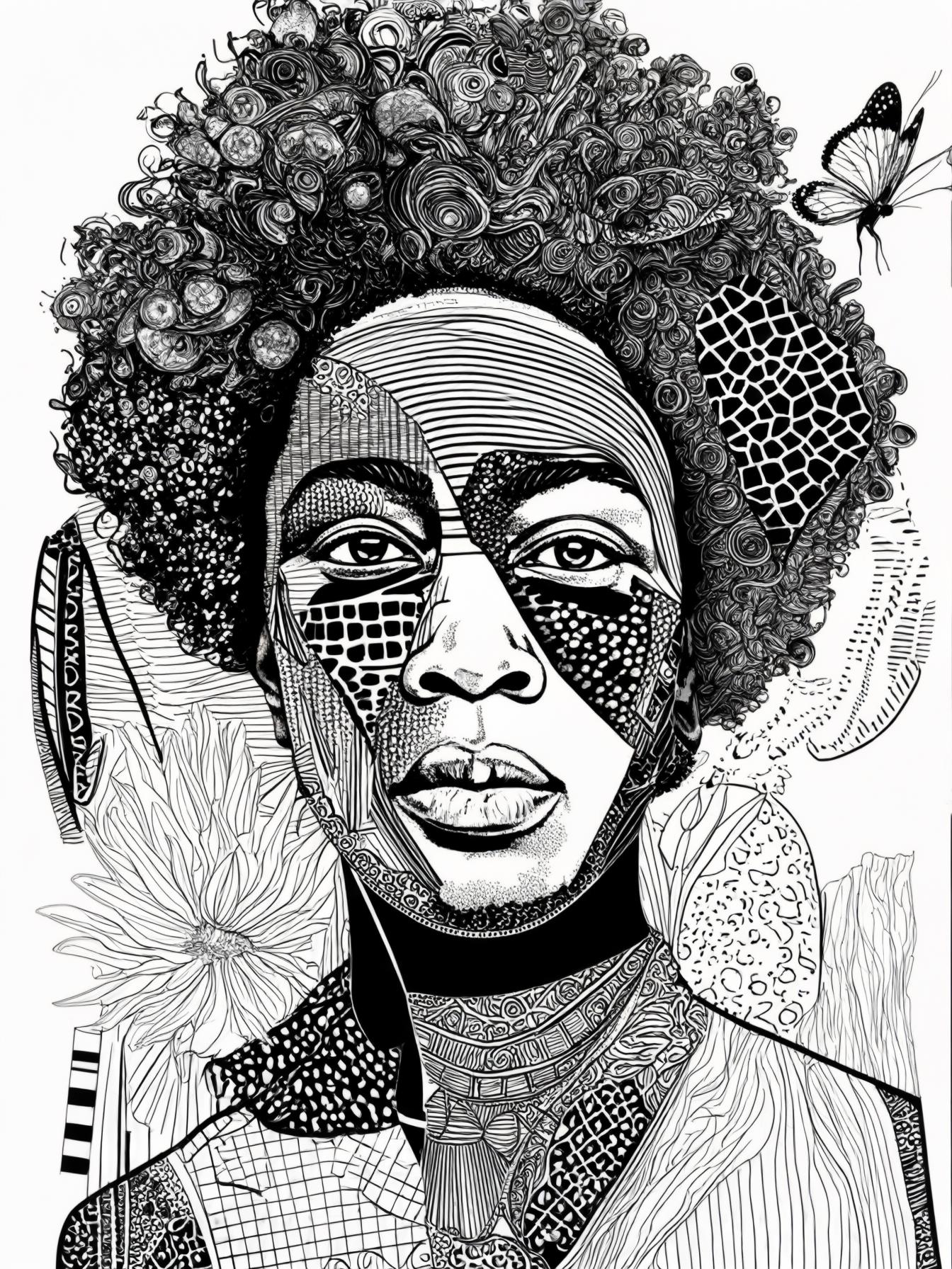 Contemporary African American Art Coloring Pages - Cool Coloring Pages