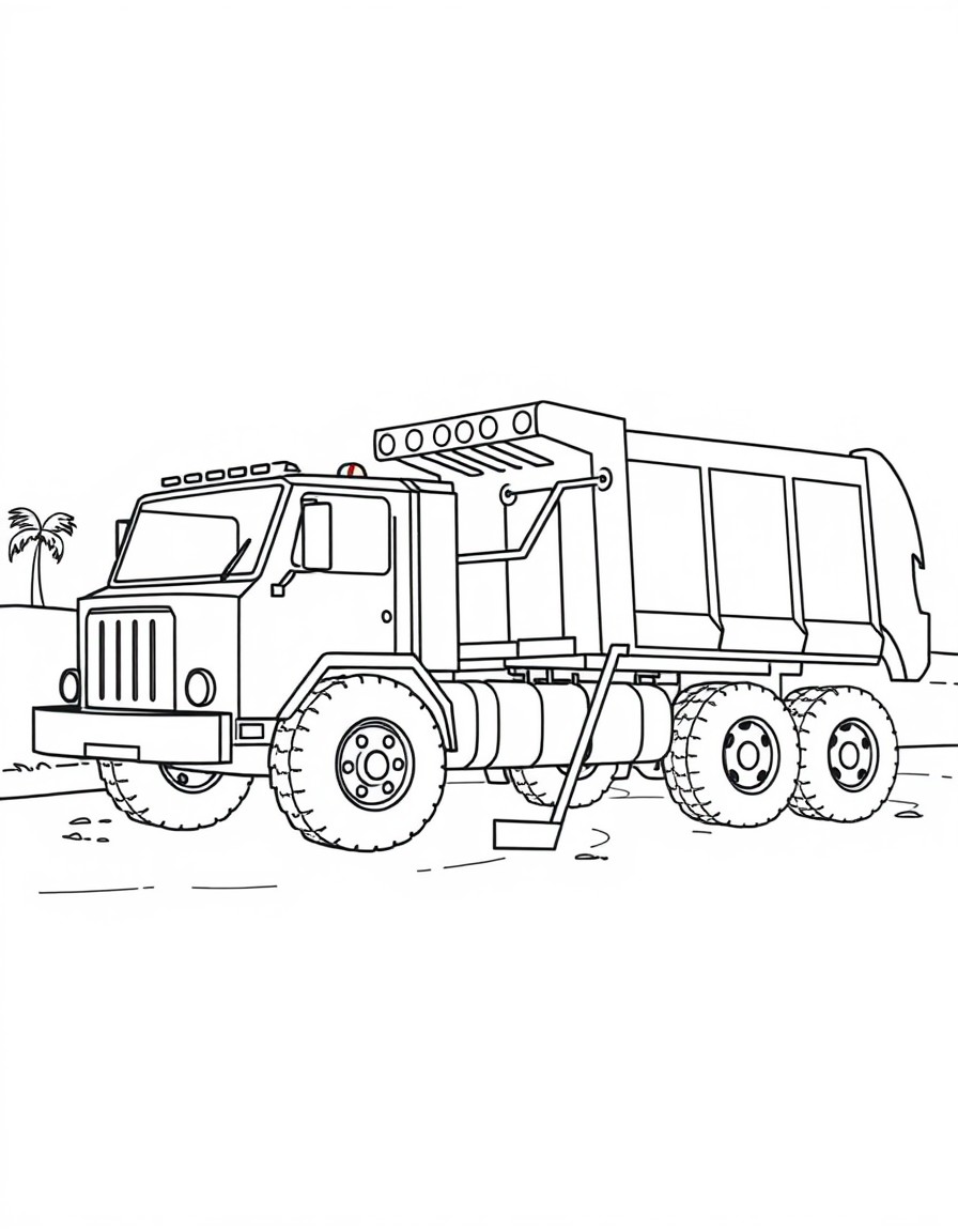Hank and Trash Truck Coloring Pages - Cool Coloring Pages