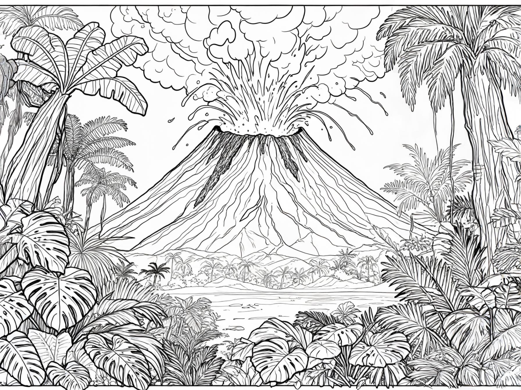 Prehistoric Landscapes Coloring Pages - Cool Coloring Pages