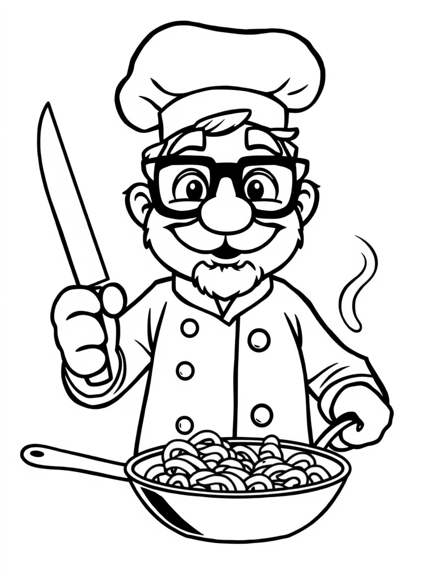 Chefs and Cooking Coloring Pages - Cool Coloring Pages
